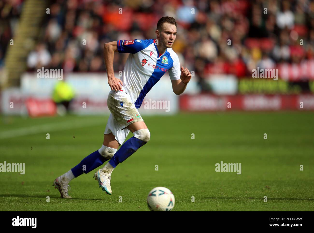 Ryan Hedges, de Blackburn Rovers, lors du quart de finale de la coupe ...