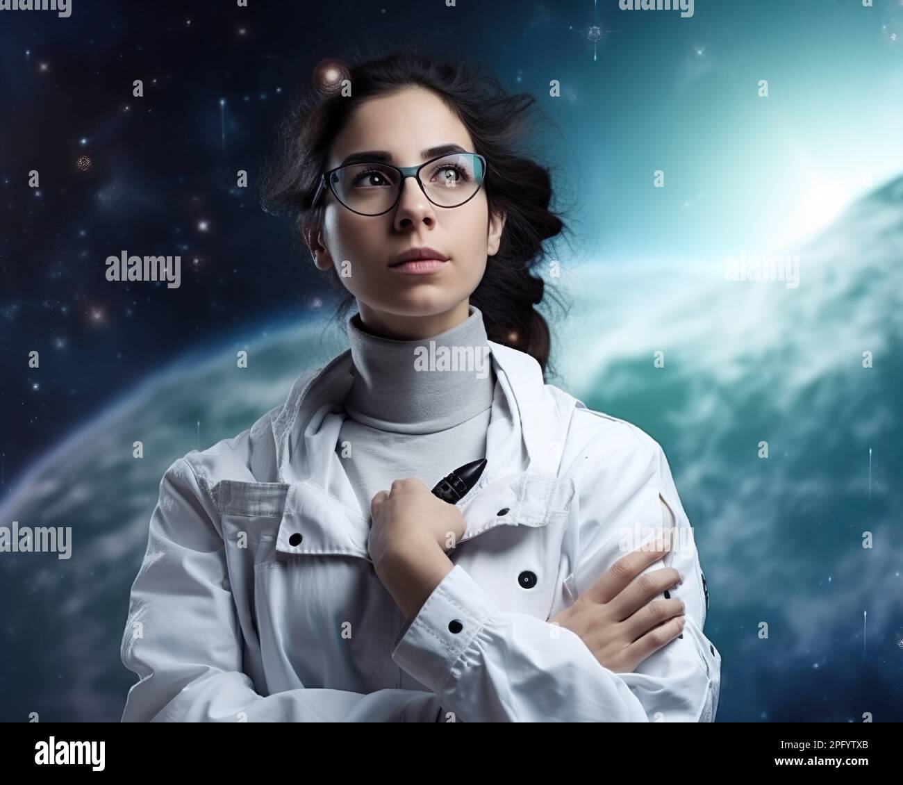 Une femme ingénieure utilise une tablette tout en travaillant sur la ...