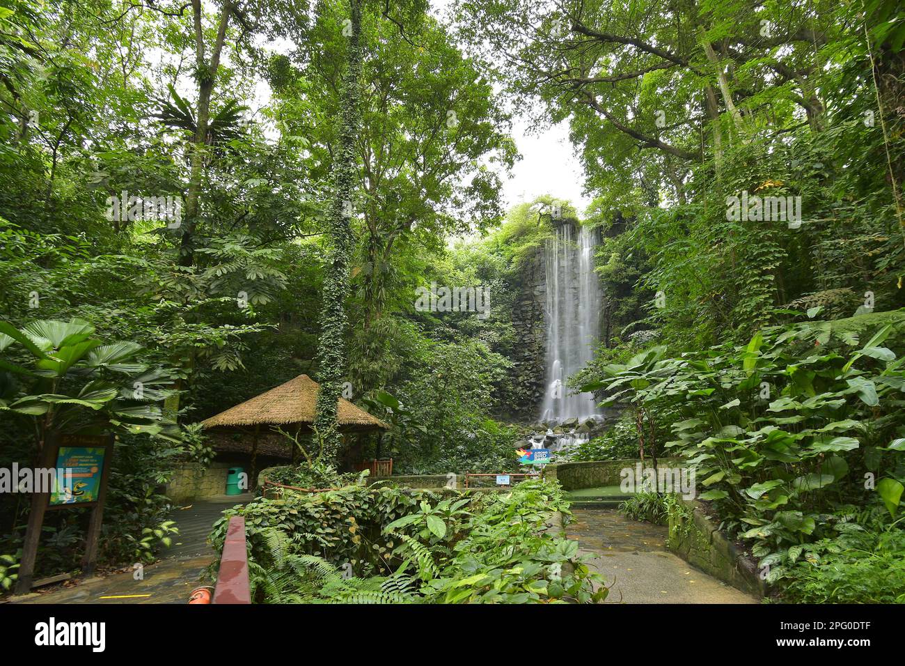 L'African Waterfall Aviary, situé dans l'ancien parc ornithologique de ...