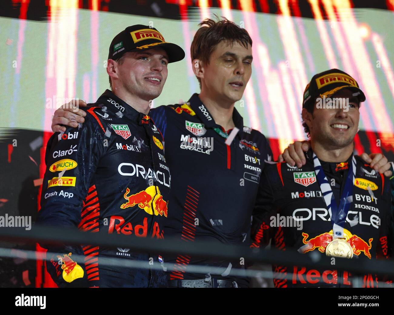 VERSTAPPEN Max (Ned), Red Bull Racing RB19, PEREZ Sergio (mex), Red ...