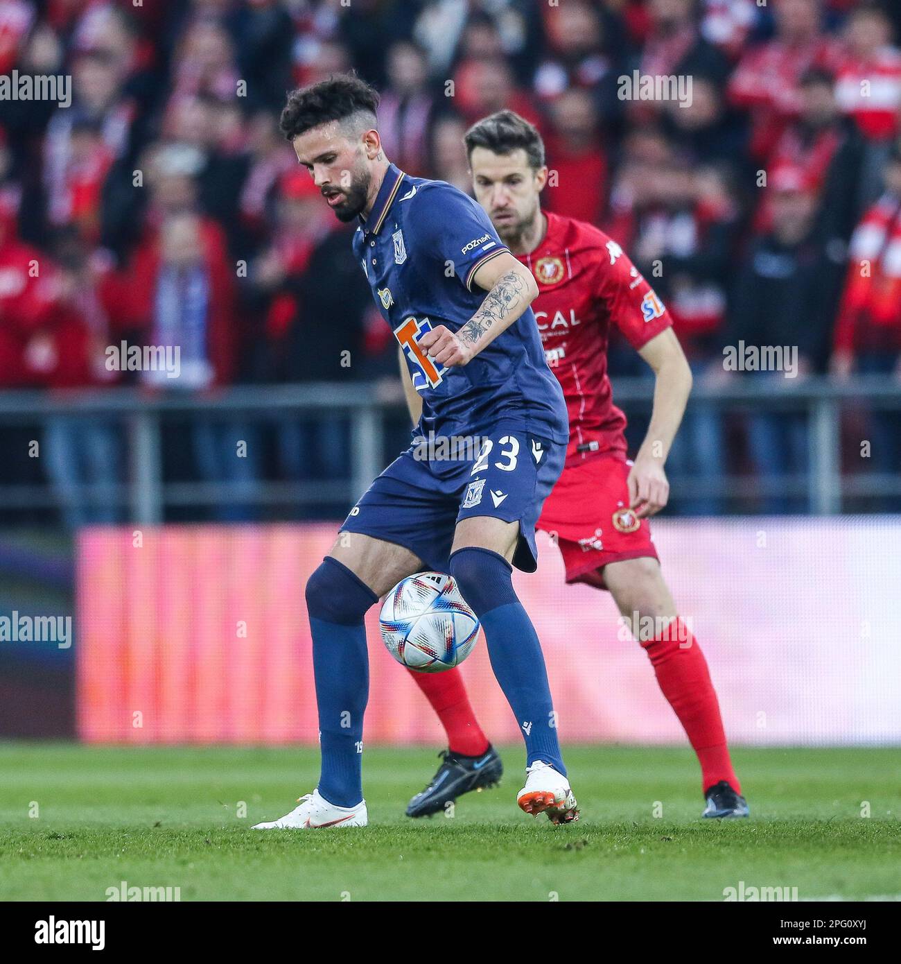 19 mars 2023, Lodz: 19.03.2023 Lodz..Pilka nozna..PKO Ekstraklasa 2022/ ...