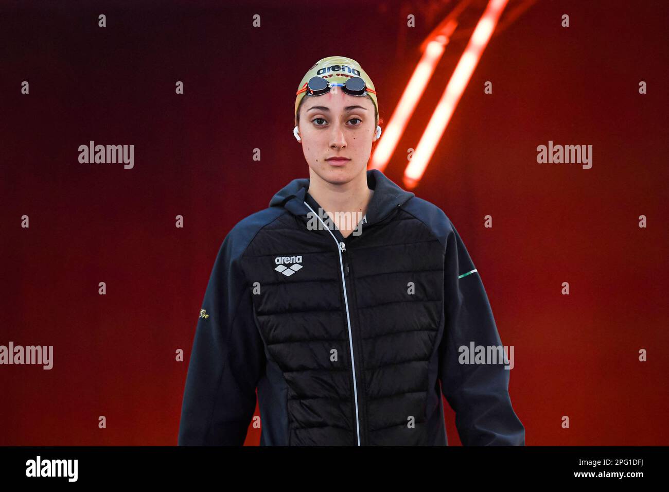 Martina Cenci lors d'une nouvelle compétition de natation, l'Open géant ...