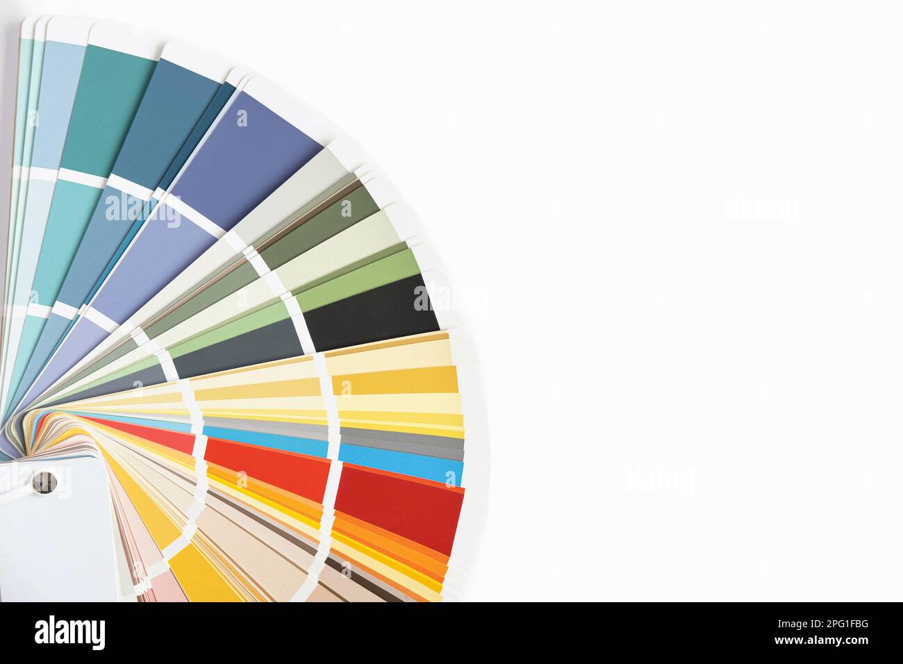 Gros plan du guide couleur. Assortiment de couleurs pour le design ...