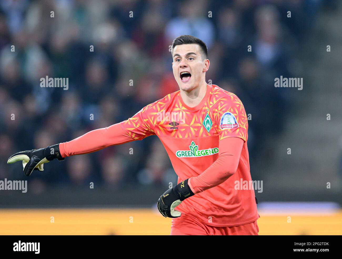 Goalwart Michael ZETTERER (HB) Gesture Soccer 1st Bundesliga Matchday ...