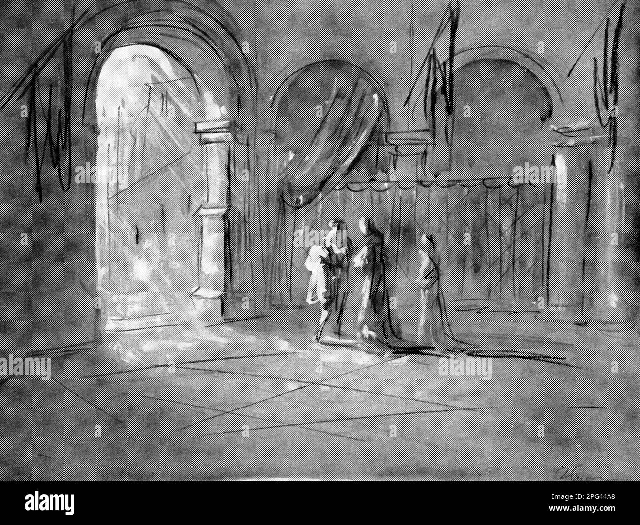Concept Art / Set Design by Art Director ROGER FURSE for the film ...