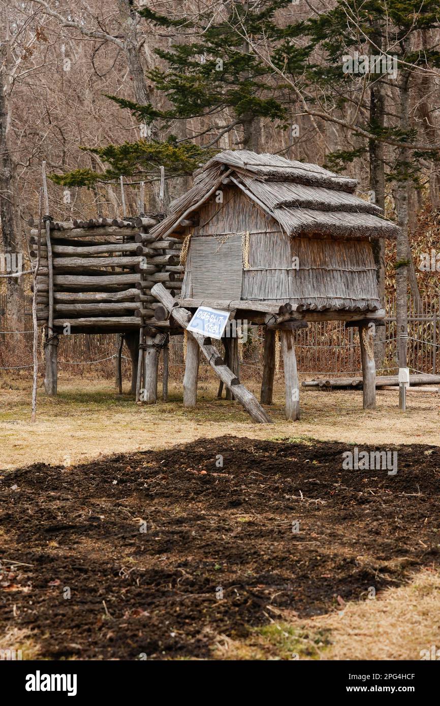 16 mars 2023, Shiraoi, Hokkaido, Japon: Le village traditionnel d'Ainu ...