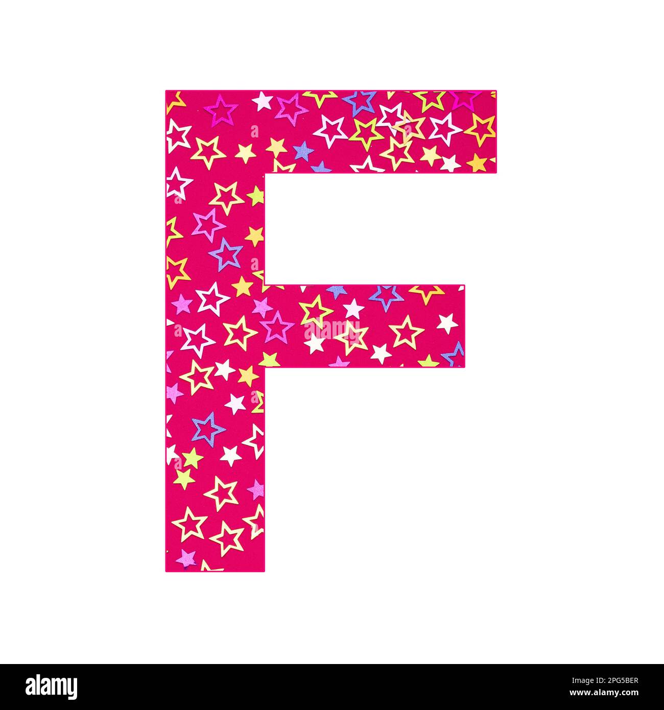 Lettre F majuscule à l'alphabet - fond d'anniversaire avec confettis ...