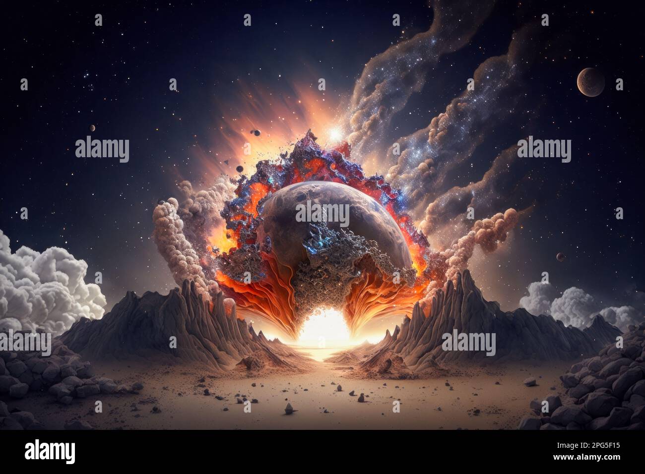 Panspermie, vie dans l'espace, ADN dans la galaxie arrière-plan ...