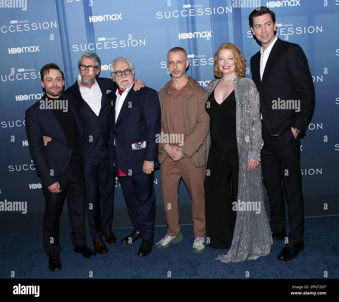 New York City, NY, 20/03/2023, Kieran Culkin, Alan Ruck, Brian Cox ...