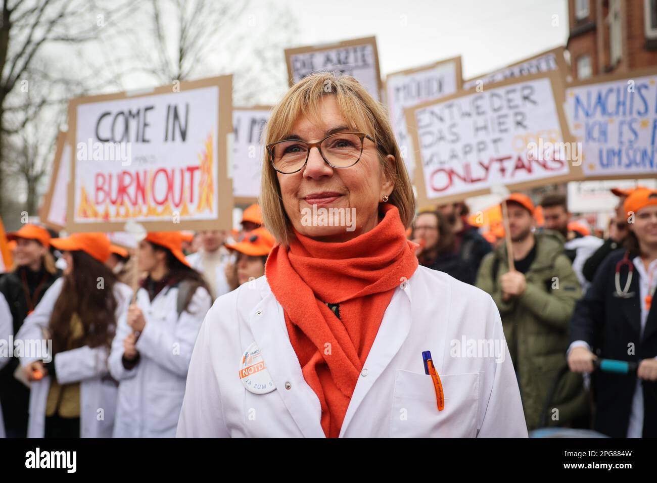 Hambourg, Allemagne. 21st mars 2023. Susanne Johna, présidente en 1st ...