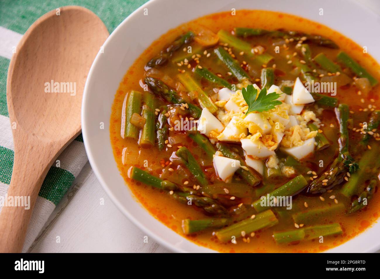 Soupe de riz soupe aux haricots rouges Banque de photographies et d ...