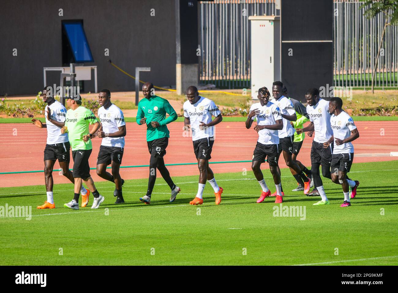 Sénégal pendant une section de formation en préparation pour la coupe d ...