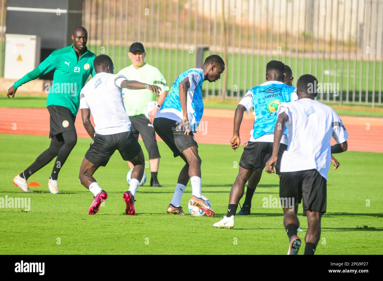 Sénégal pendant une section de formation en préparation pour la coupe d ...