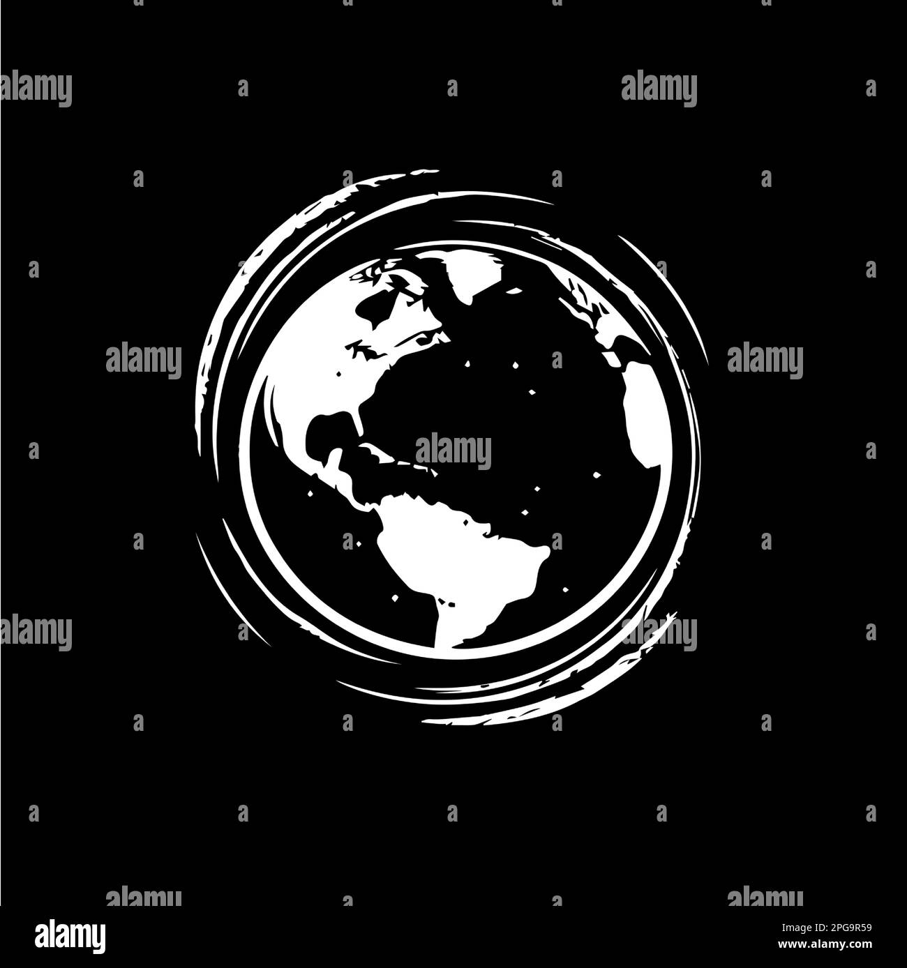 Modèle de logo Earth, emblème globe World Round, icône Save Planet ...