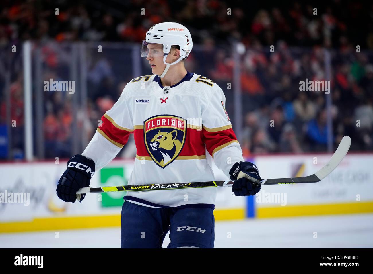 Florida Panthers' Anton Lundell plays during an NHL hockey game ...
