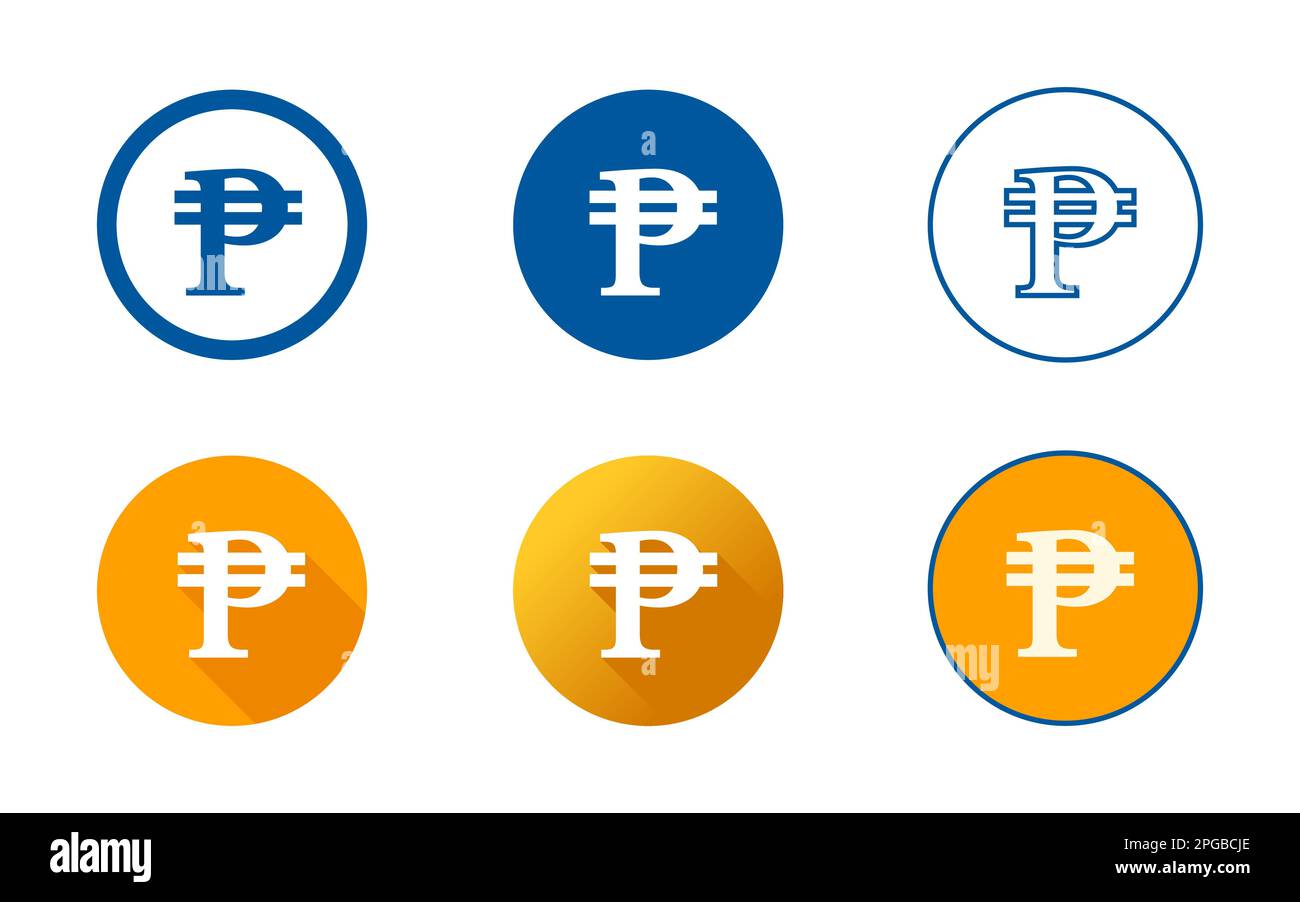 Philippine peso symbol Banque d'images vectorielles - Alamy