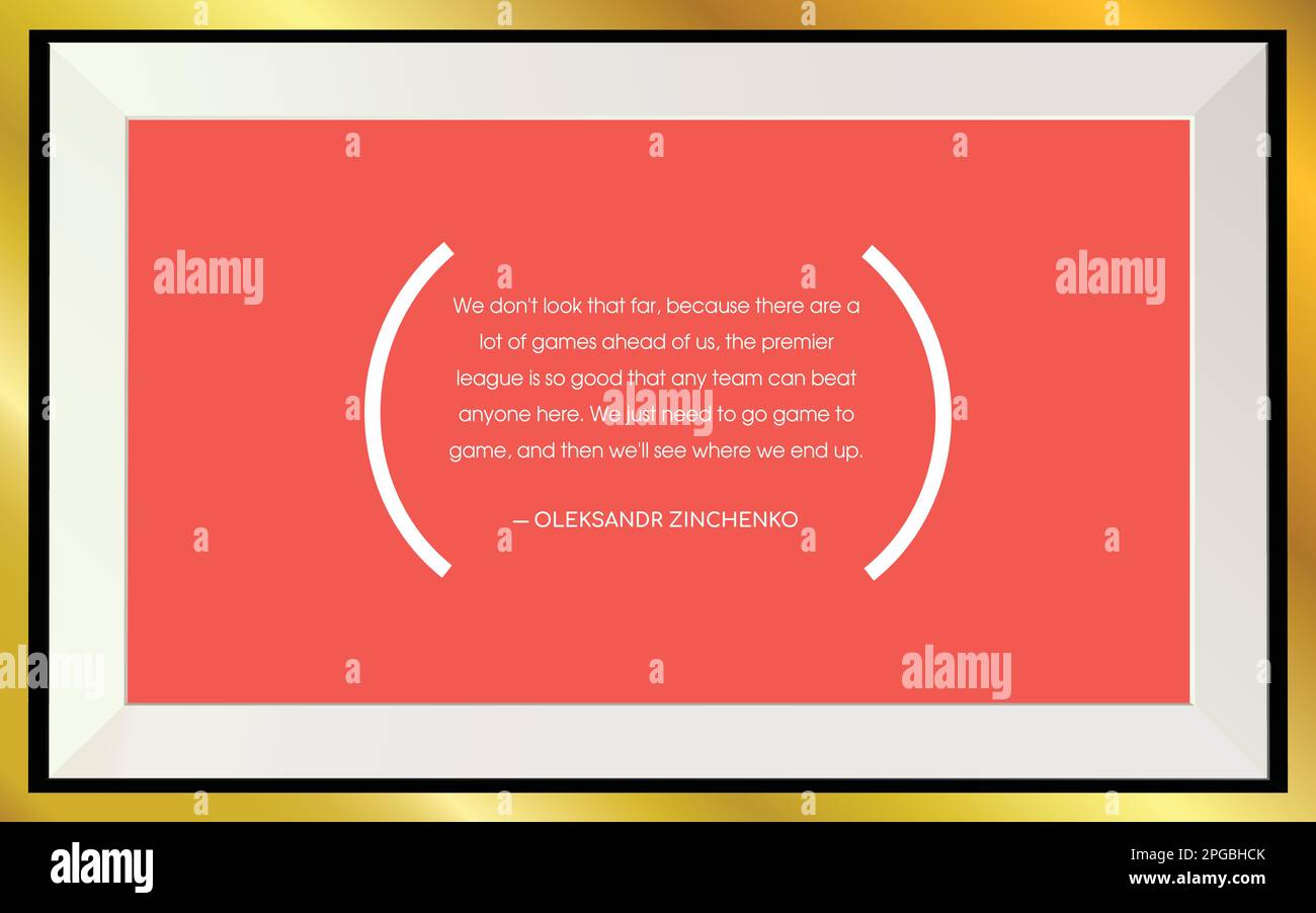 Affiche oleksandr zinchenko Banque de photographies et d’images à haute ...