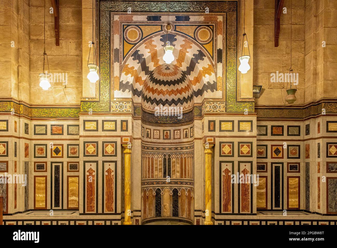 Interior al rifai mosque cairo egypt Banque de photographies et d ...