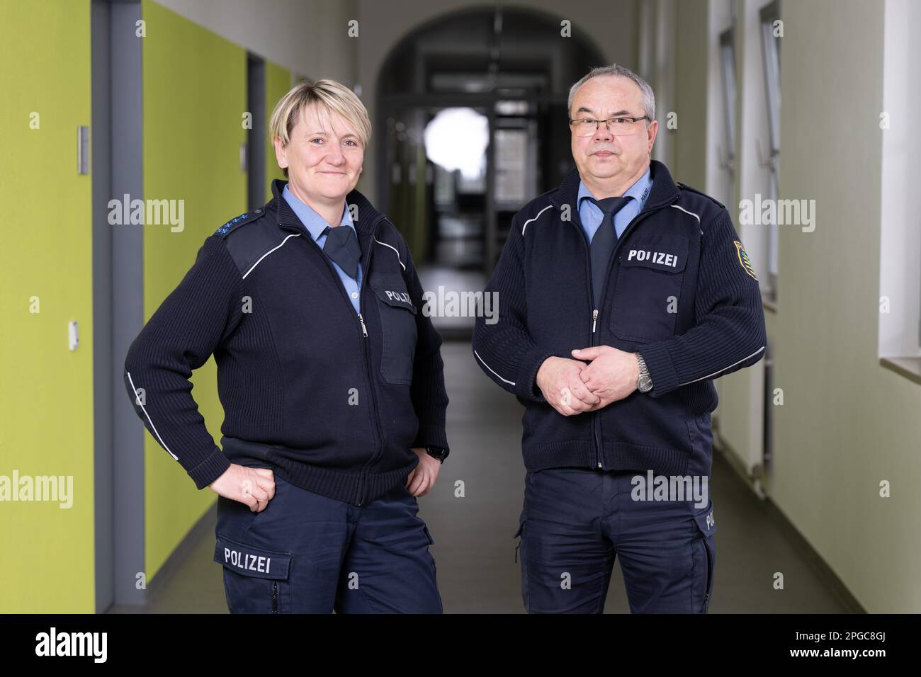 Dresde, Allemagne. 21st mars 2023. Le capitaine de police Anja Göhler ...