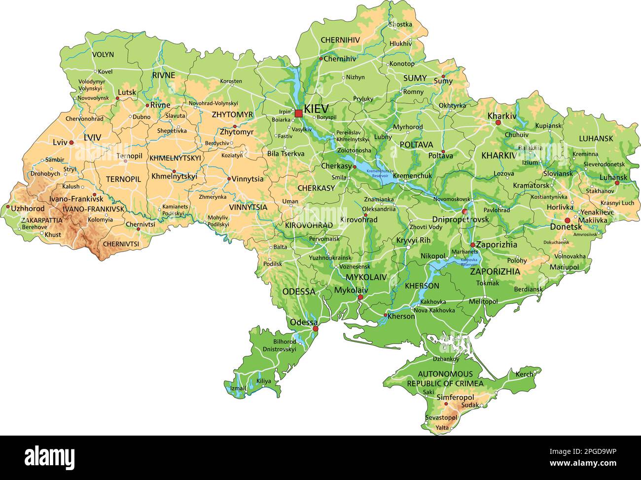 Tchernobyl map Banque d'images vectorielles - Alamy