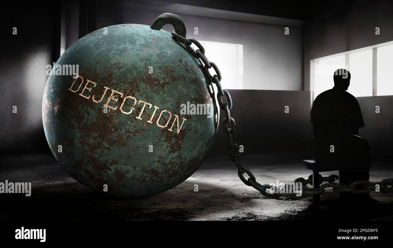 La déjection et intime, silencieux et solitaire l'âme humaine de ...