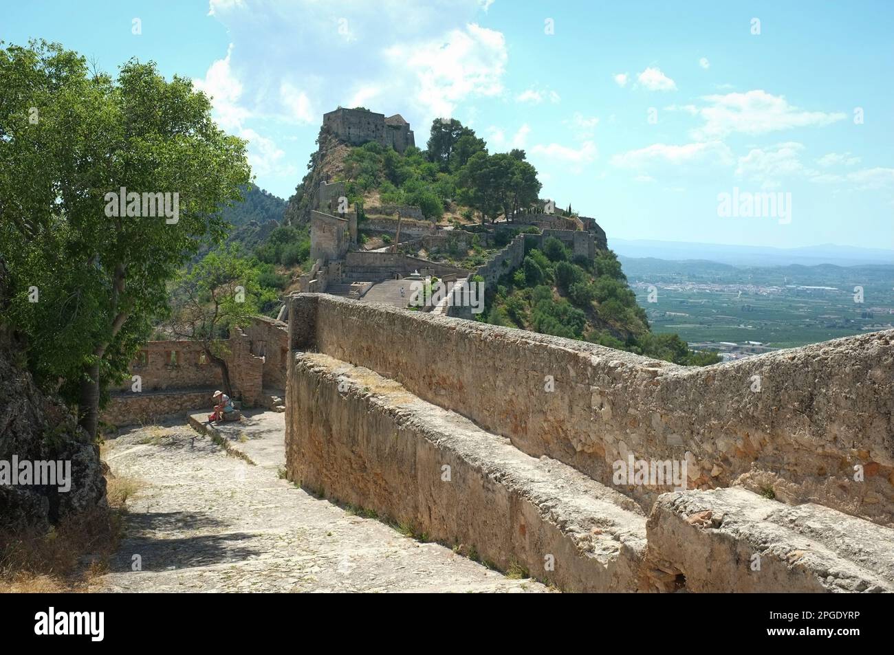Castillo de Játiva, ou Castell de Xàtiva, Valencia, Espagne. Ancien âge ...