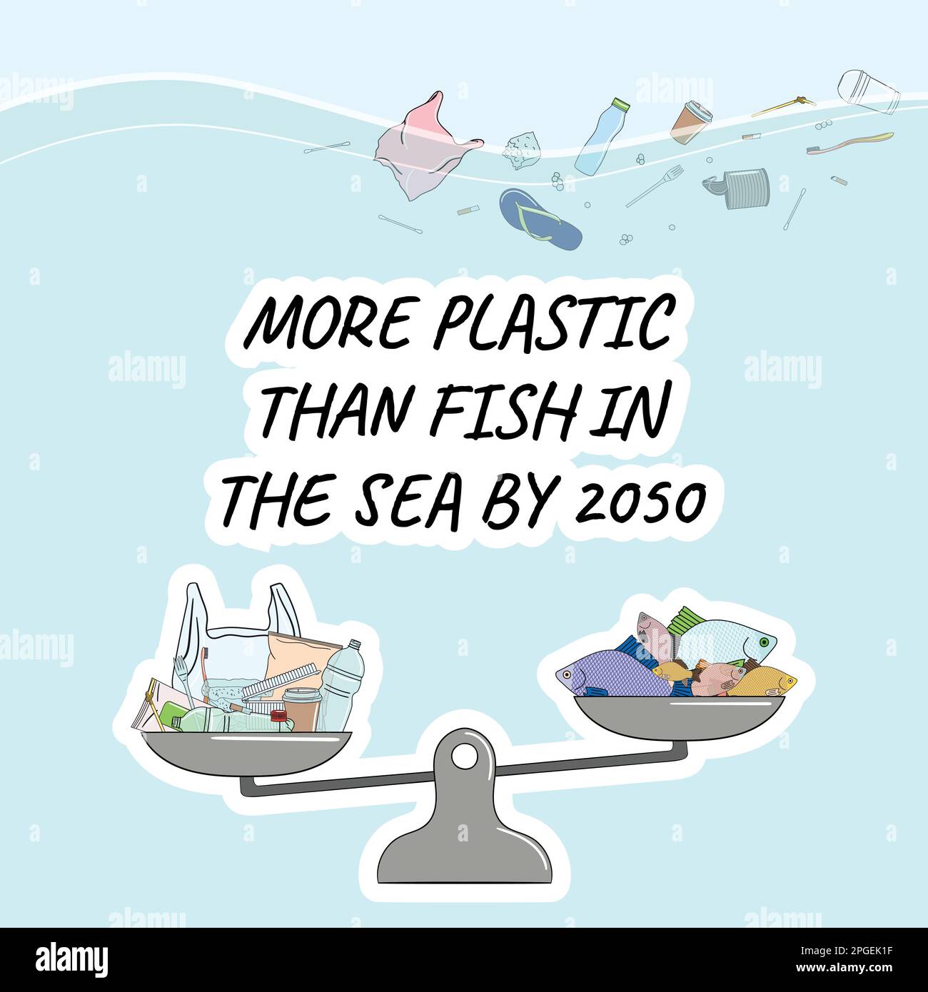 Plus de plastique que de poisson dans la mer d'ici 2050 sur l'échelle ...