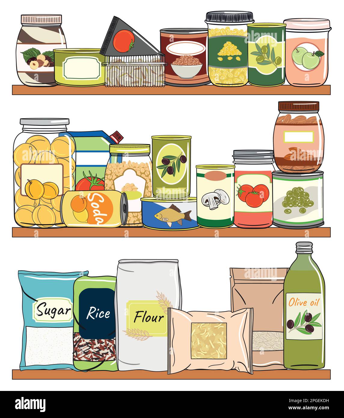 Tinned soup Banque d'images vectorielles - Alamy