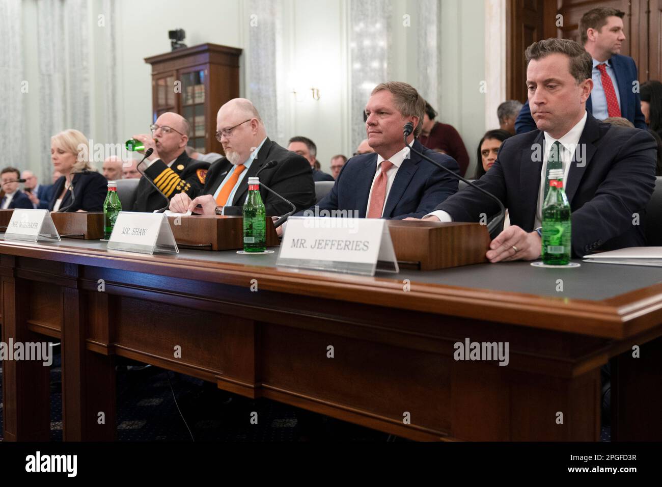 Witnesses from left, National Transportation Safety Board Chair ...