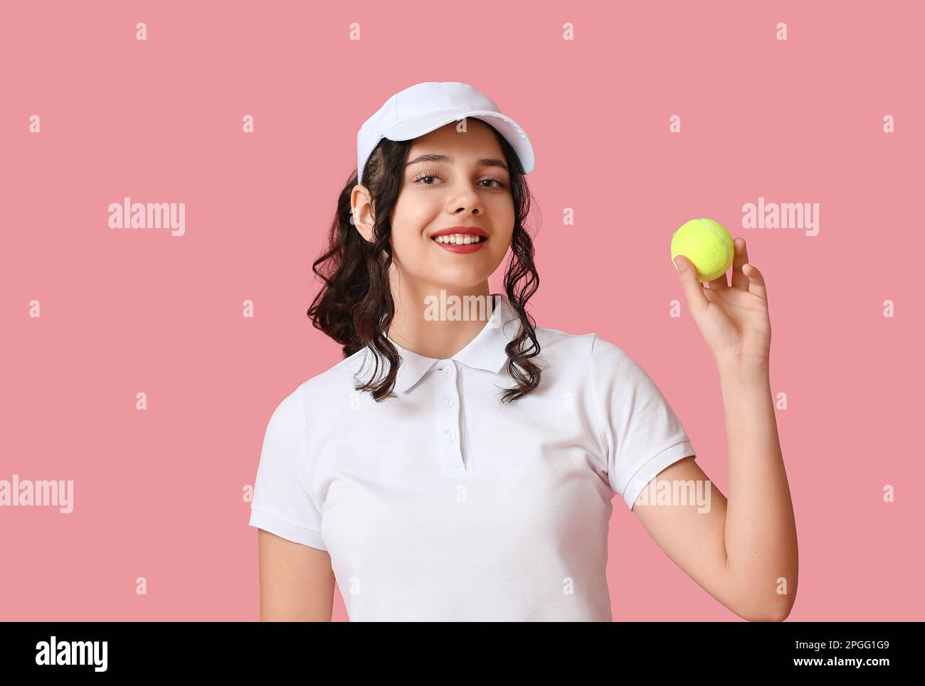 Joueur de tennis chez les adolescentes Banque de photographies et d ...