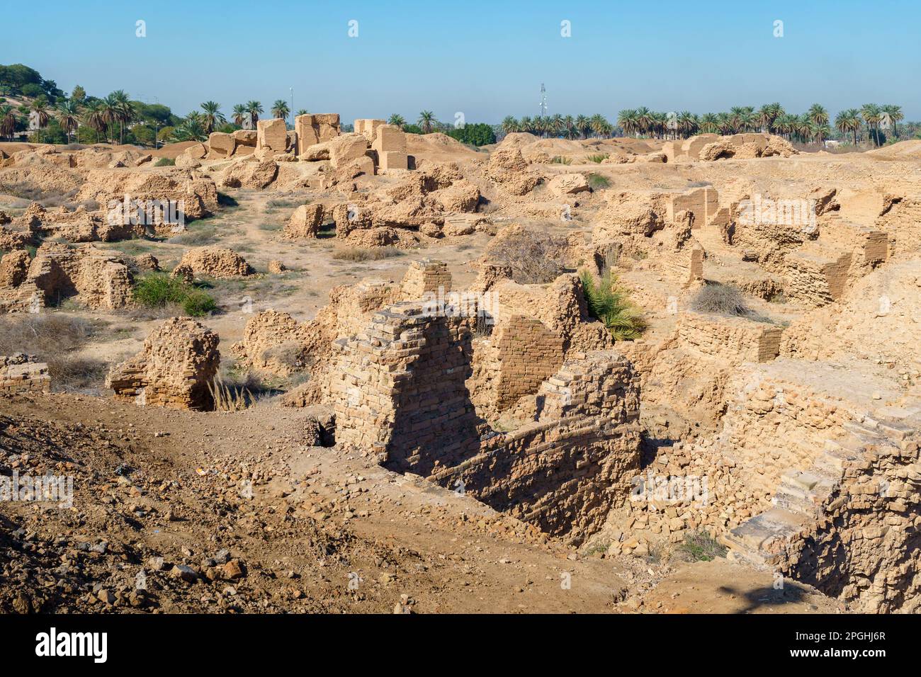 Babylone, Irak - 11 février 2023: Babylone, Irak - 11 février 2023: Vue ...