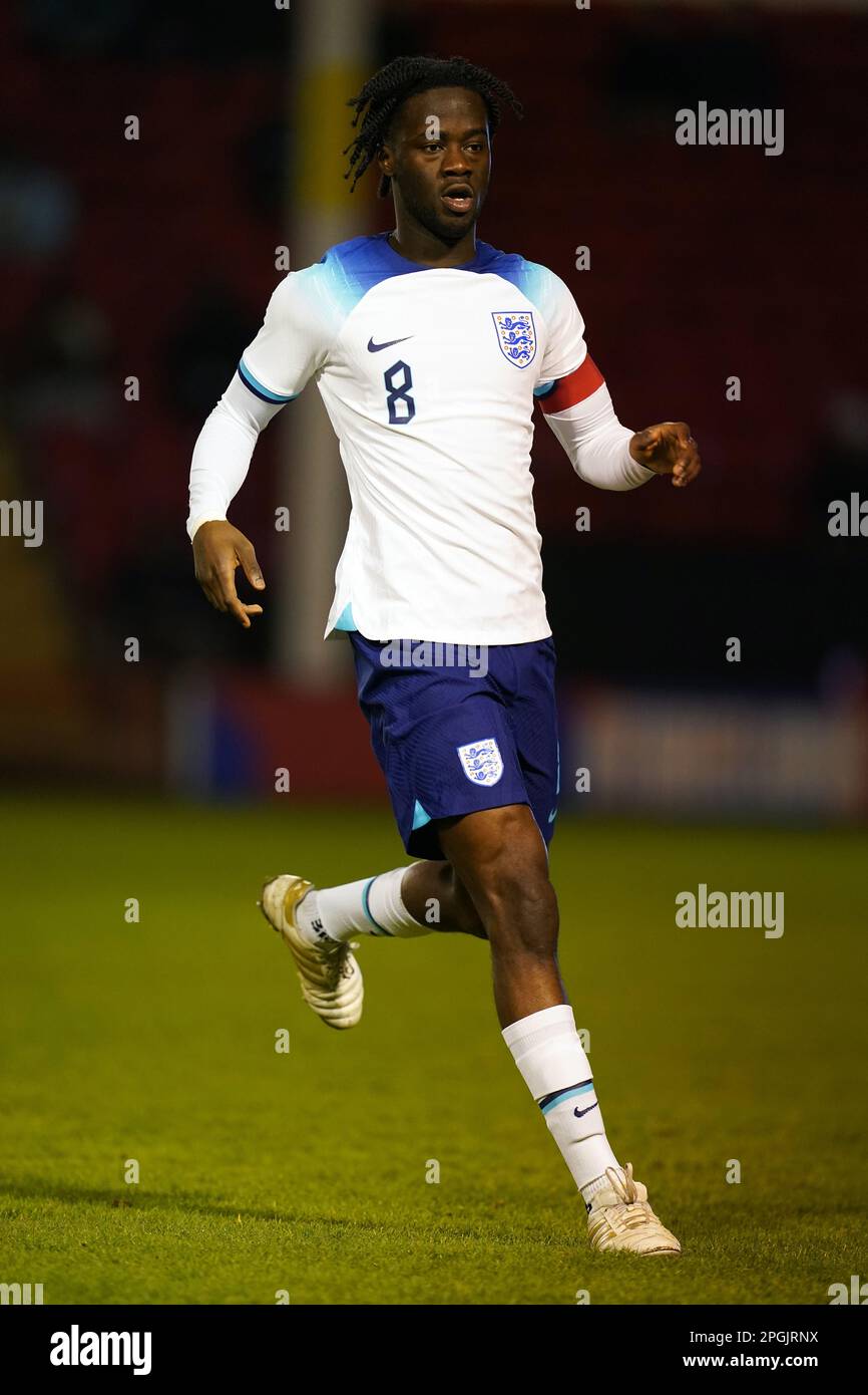 Darko Gyabi, en Angleterre, lors du match du groupe G de qualification ...