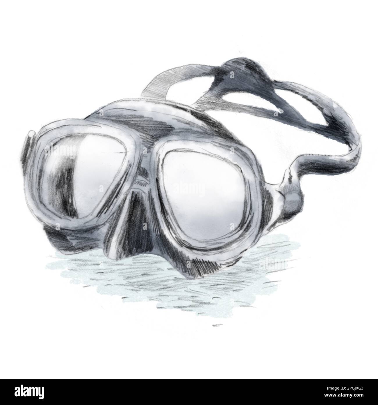 Masque de plongée illustration Banque de photographies et d’images à ...