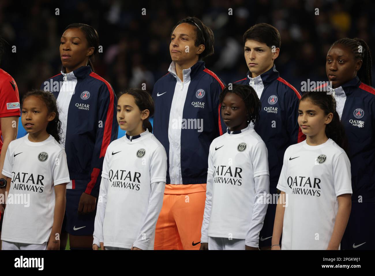 PARIS, FRANCE - MARS 22: Womes football Match Paris Saint-Germain v VfL ...