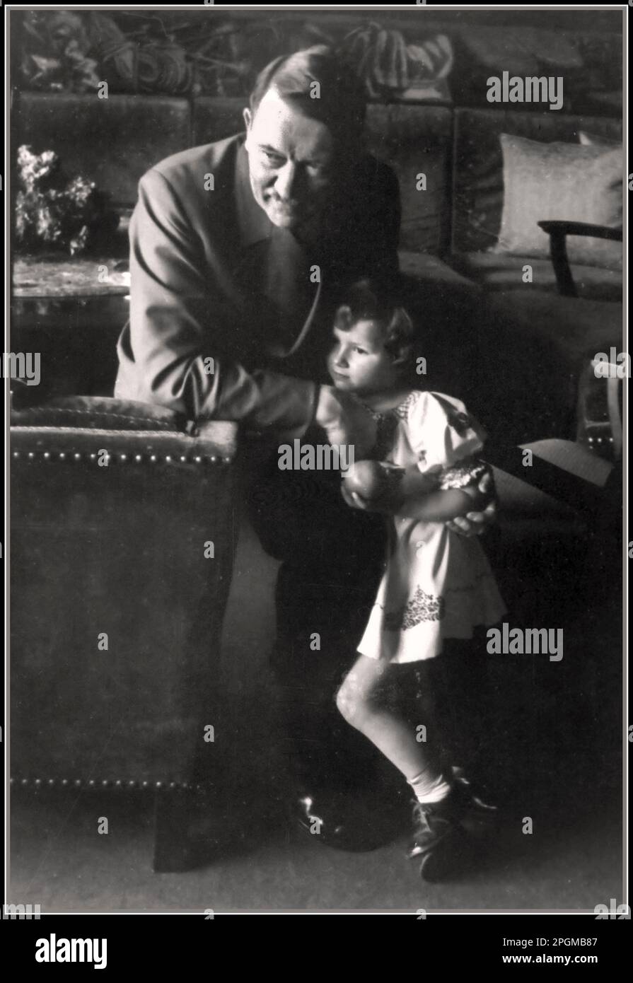 Adolf Hitler Führer de l'Allemagne nazie. Capturé dans un moment de ...