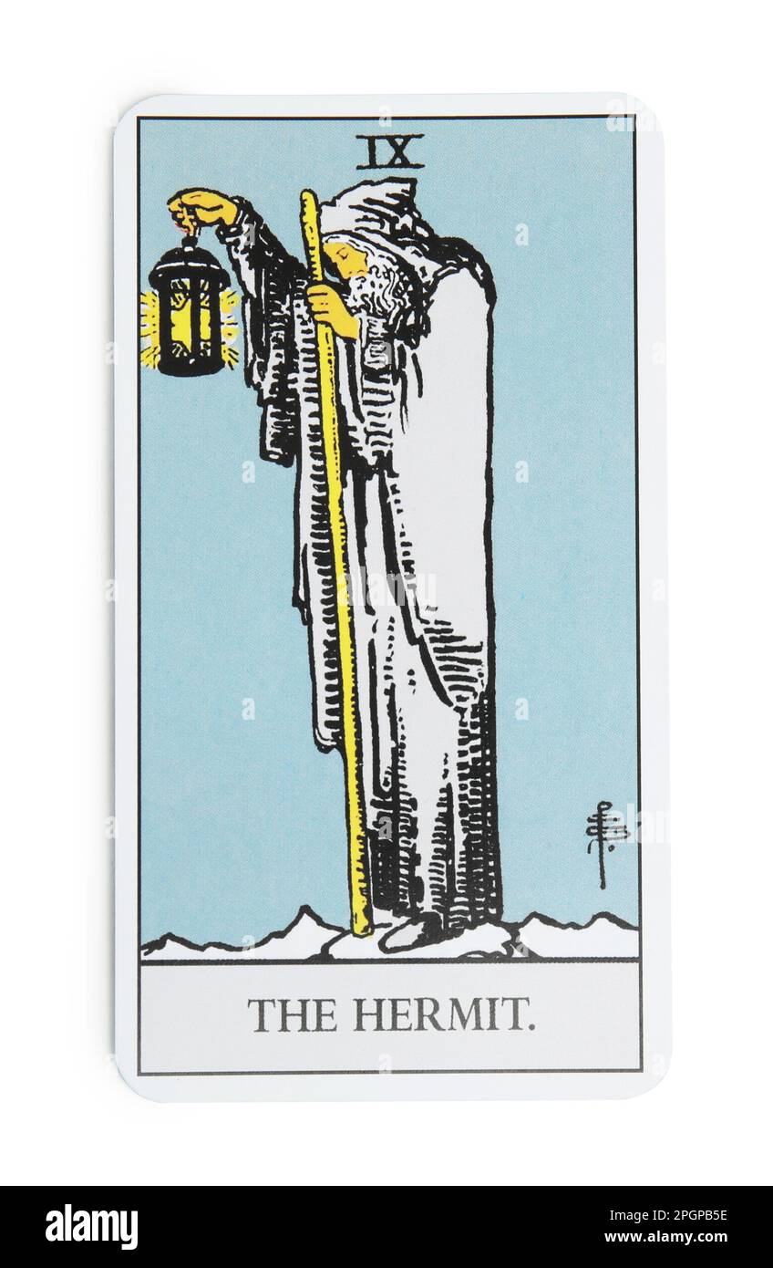 L'hermite carte de tarot Banque de photographies et d’images à haute ...