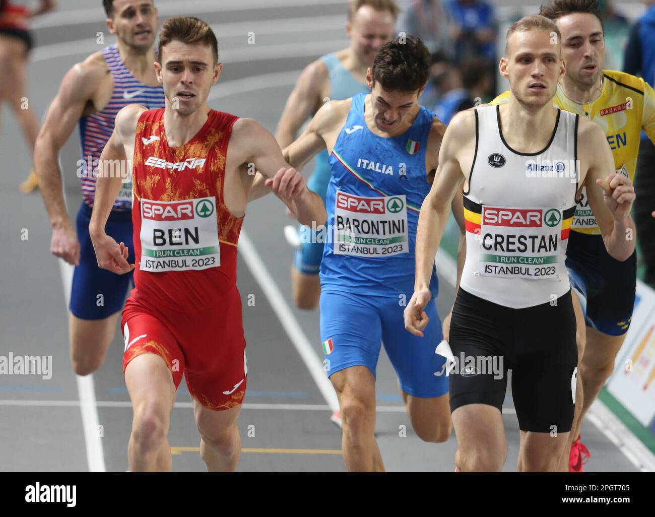 Adri‡n BEN d'Espagne et Eliott CRESTAN de Belgique 800m HOMMES demi ...