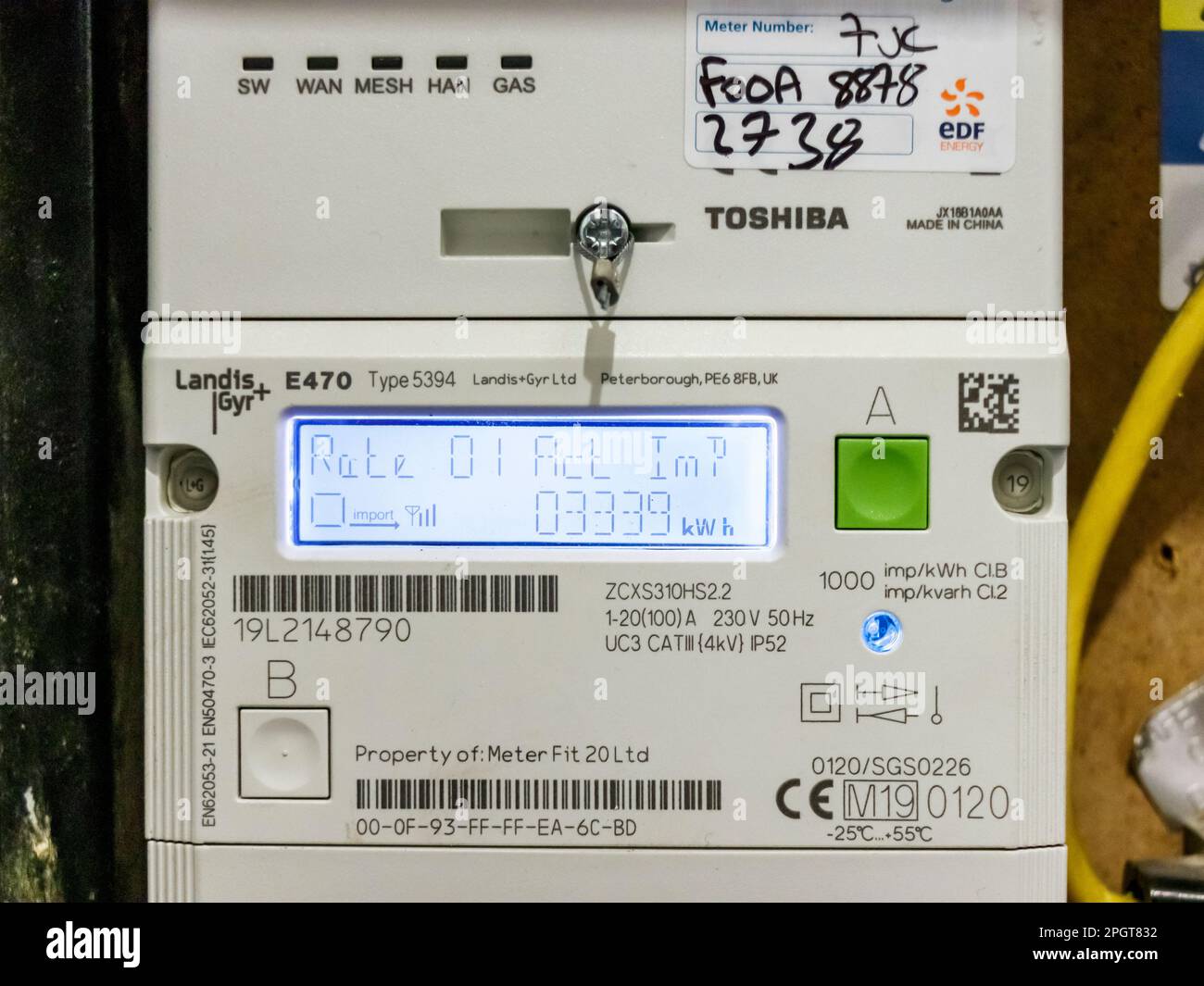 Compteur électrique intelligent Banque de photographies et d’images à ...