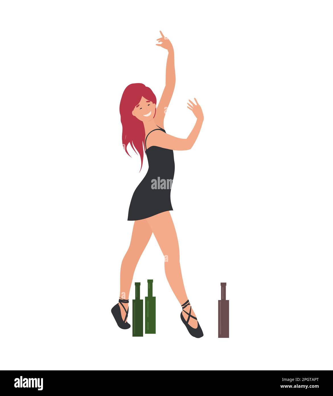 Jeune ivre Banque d'images vectorielles - Alamy