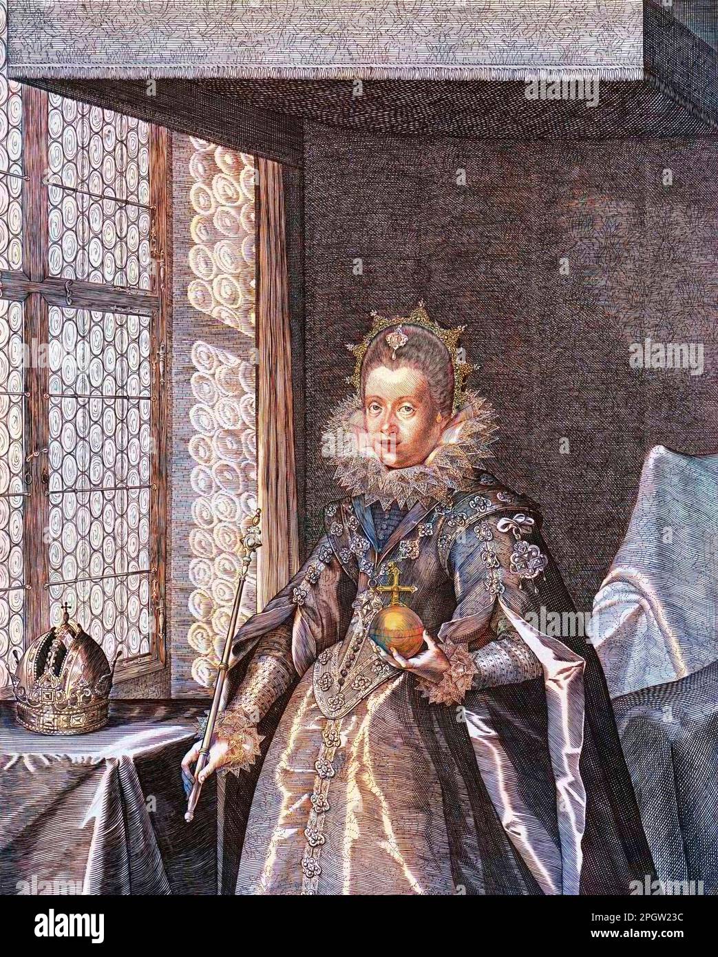 Anne, archiduchesse d'Autriche-Tyrol (1585-1618) femme de Matthias Ier ...