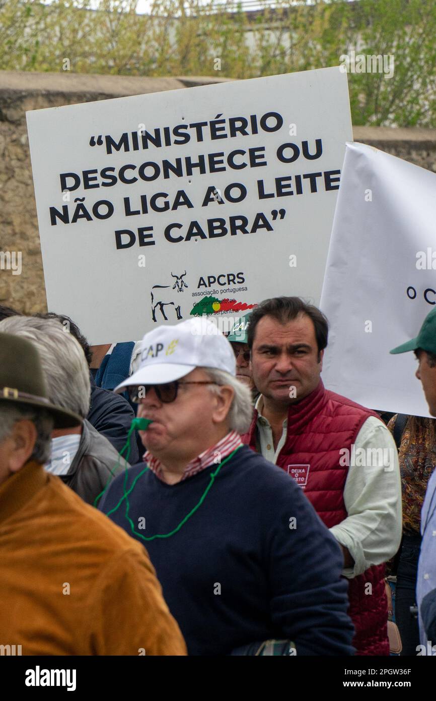 Évora, Portugal, 24 mars 2023. Manifestation des fermiers portugais à ...