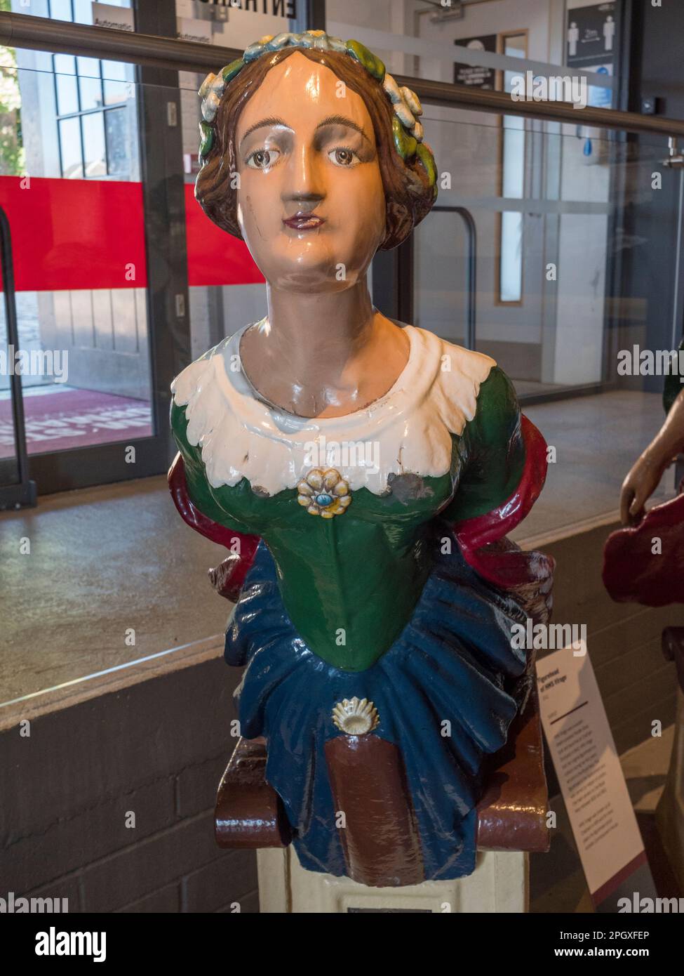 La figure de proue de HMS Star (1835), une exposition de Packet Brig à ...