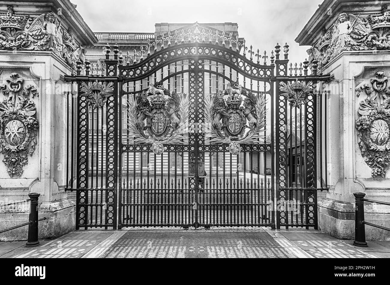 Principales attractions de londres Banque d'images noir et blanc - Alamy