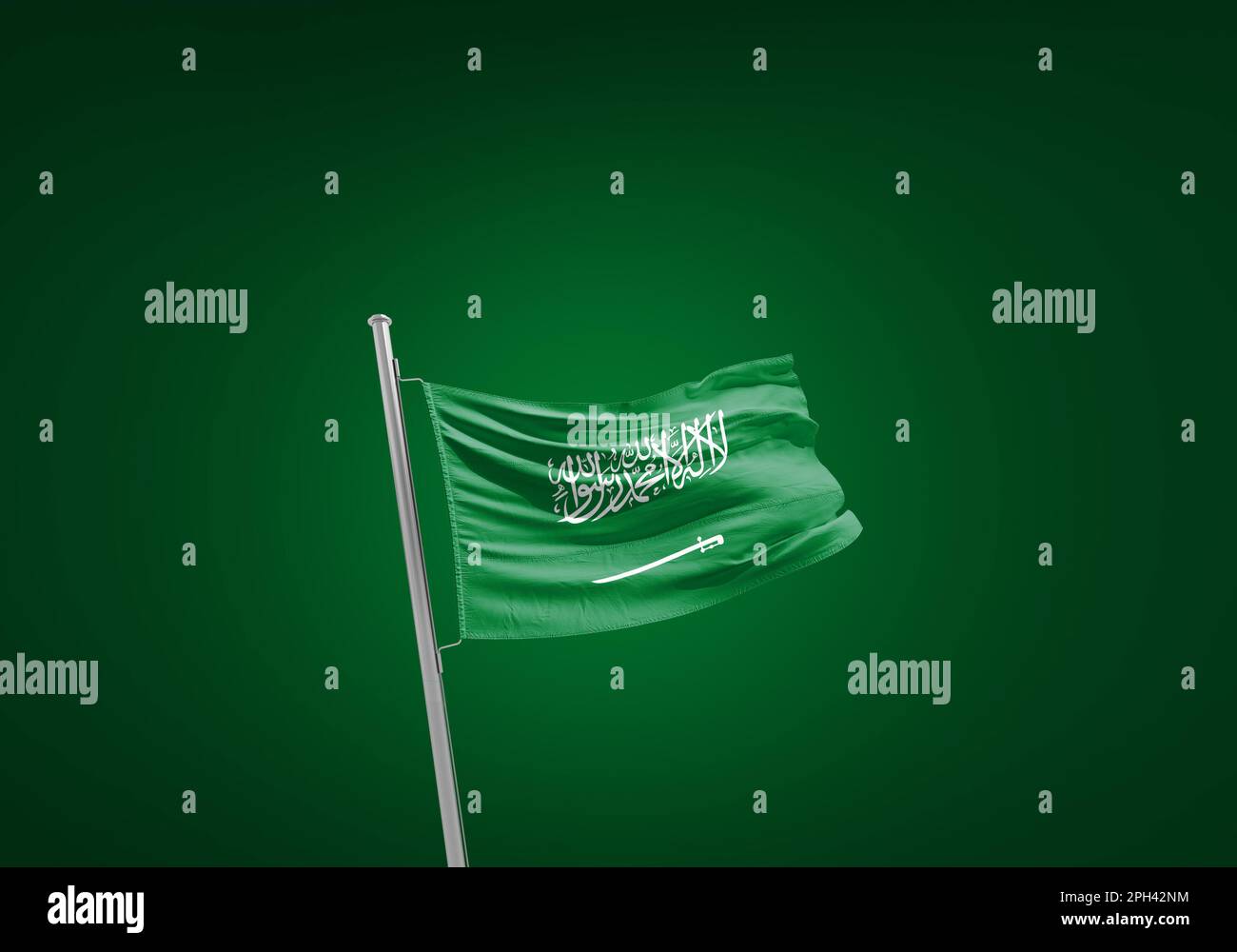 National flag of saudi arabia Banque de photographies et d’images à ...