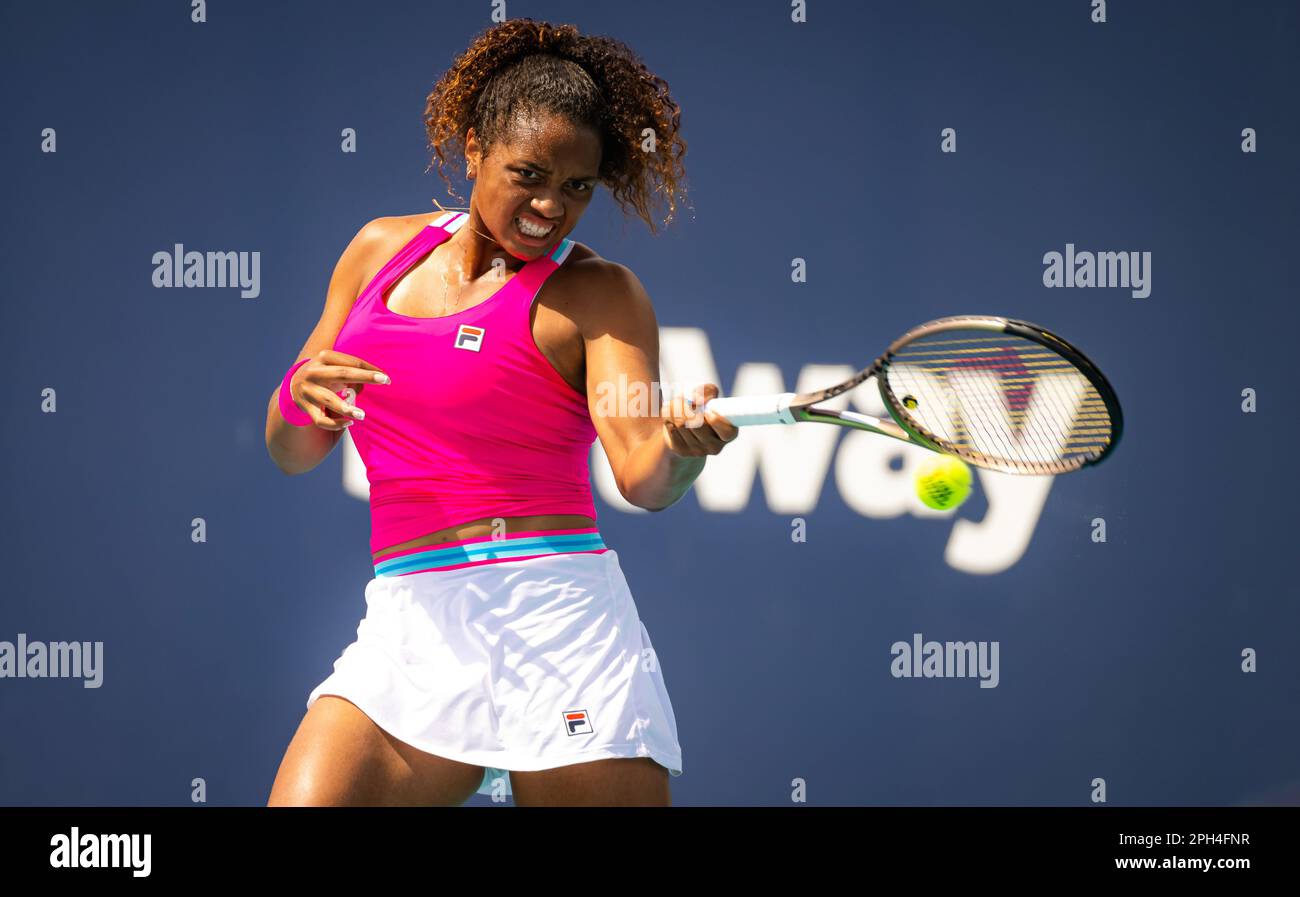 Robin Montgomery des États-Unis en action pendant le deuxième tour de l ...