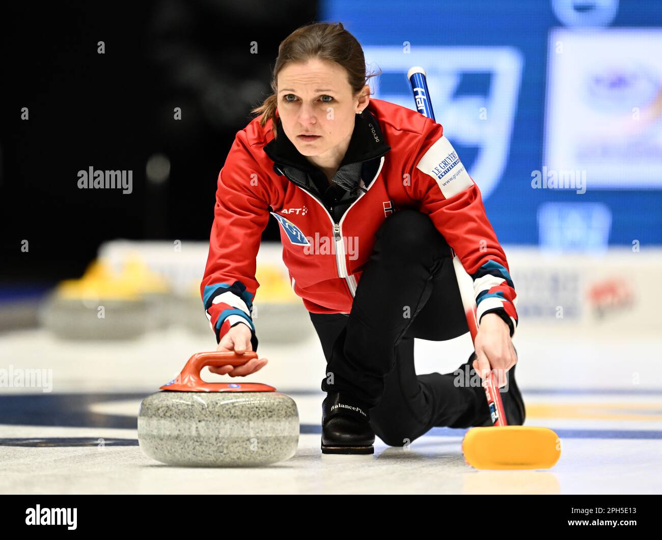 Marianne Rörvik, Norvège, en action pendant le match entre la Norvège ...