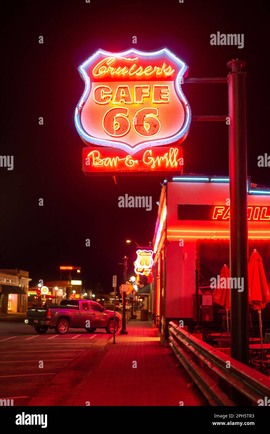 Cruiser's Cafe 66 Bar and Grill, Williams, AZ, États-Unis. Route 66 ...