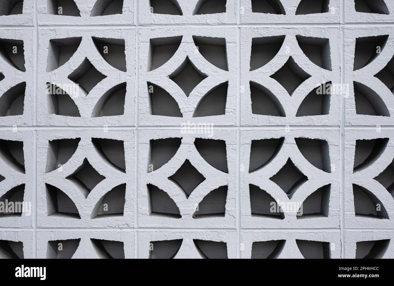 Wall of decorative concrete blocks Banque de photographies et d’images ...