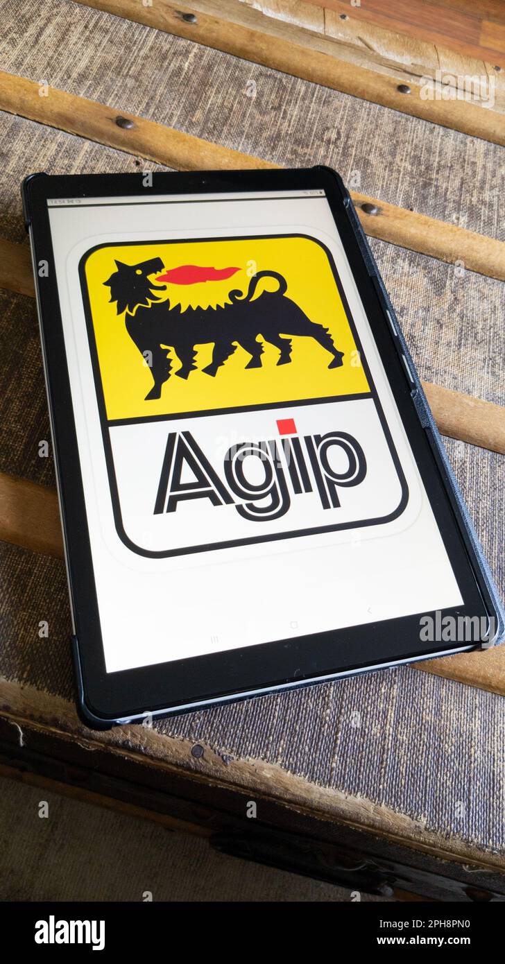 Agip logo Banque de photographies et d’images à haute résolution - Alamy