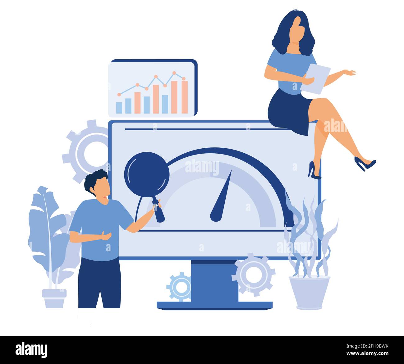 Concept de test de benchmark, logiciel de benchmarking, indicateur de ...